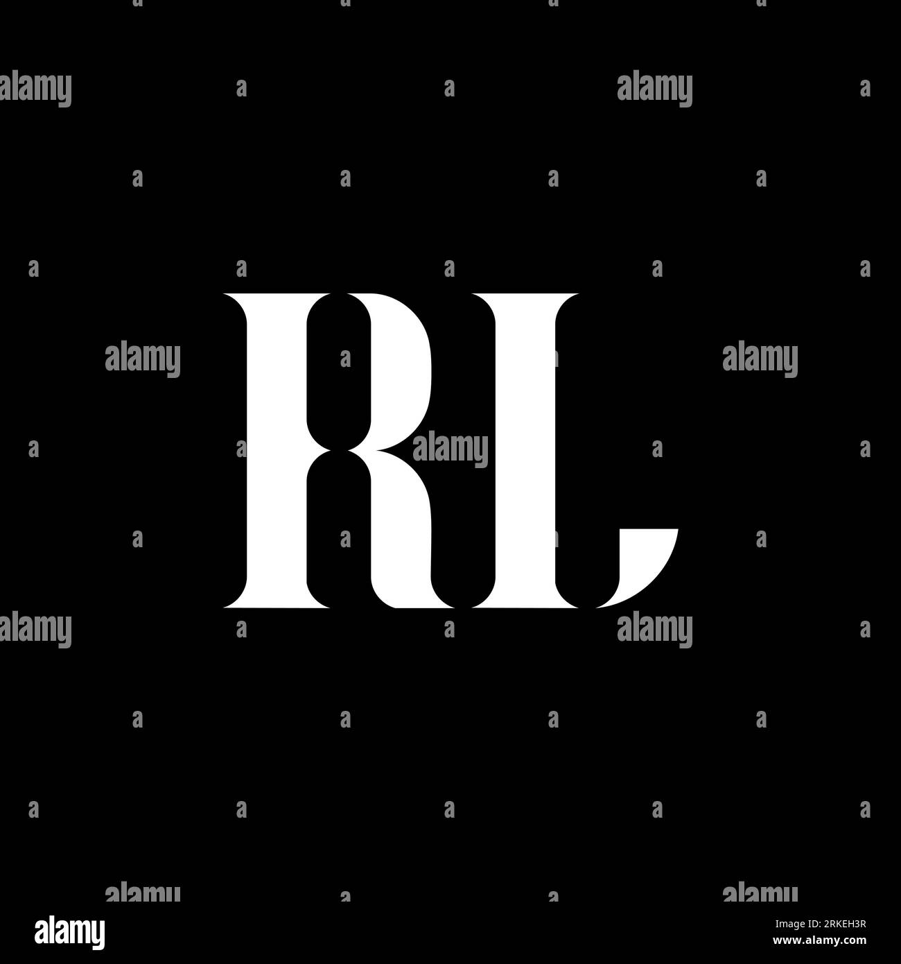 RL R L letter logo design. Initial letter RL uppercase monogram logo ...