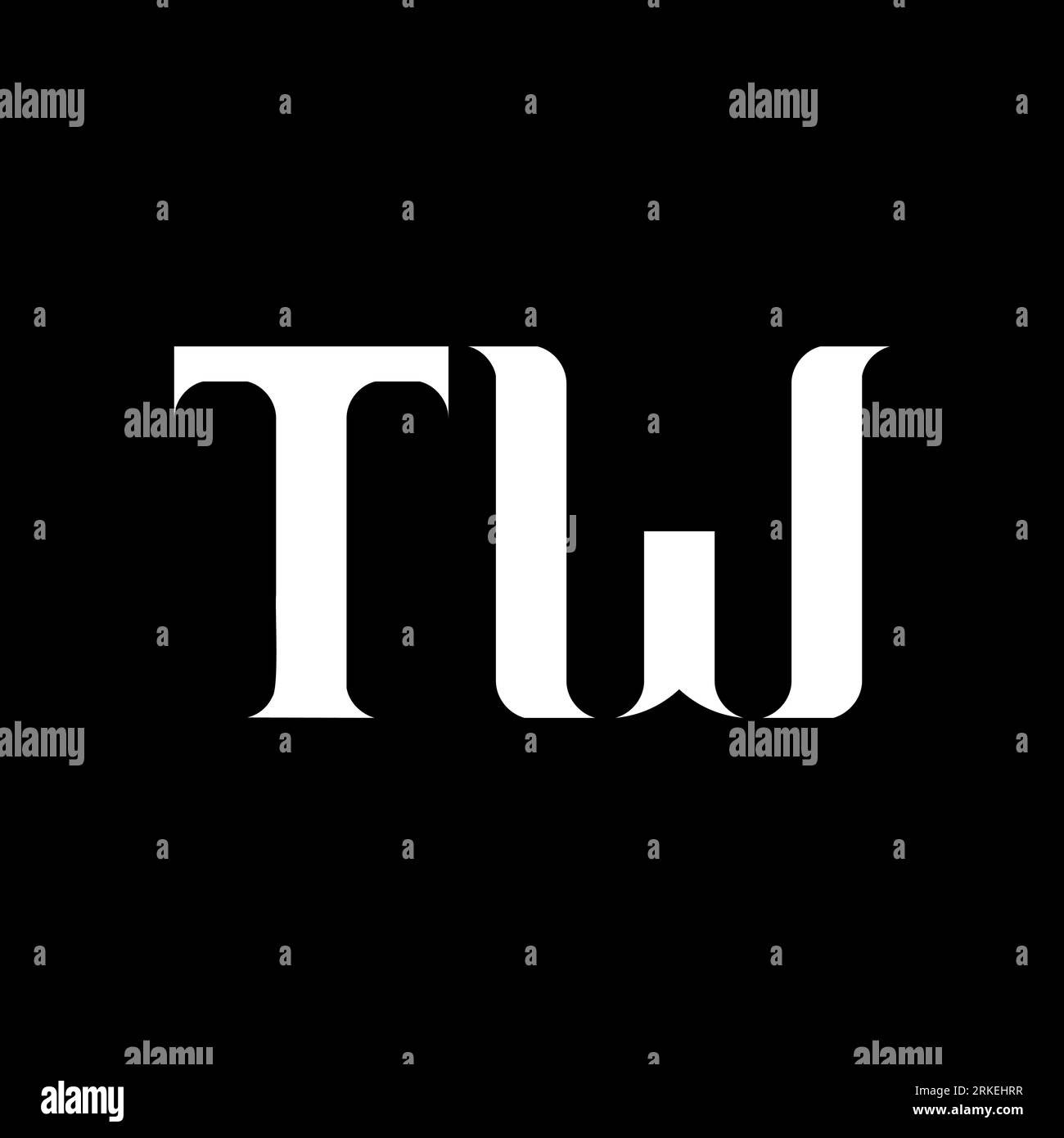 Tw monogram Black and White Stock Photos & Images - Alamy