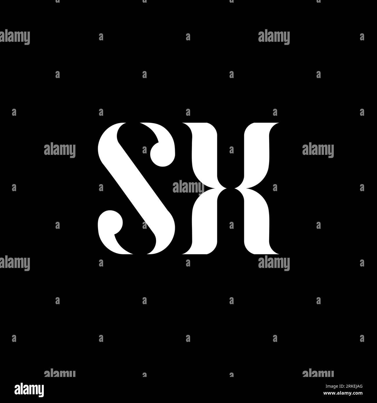 SX S X letter logo design. Initial letter SX uppercase monogram logo ...