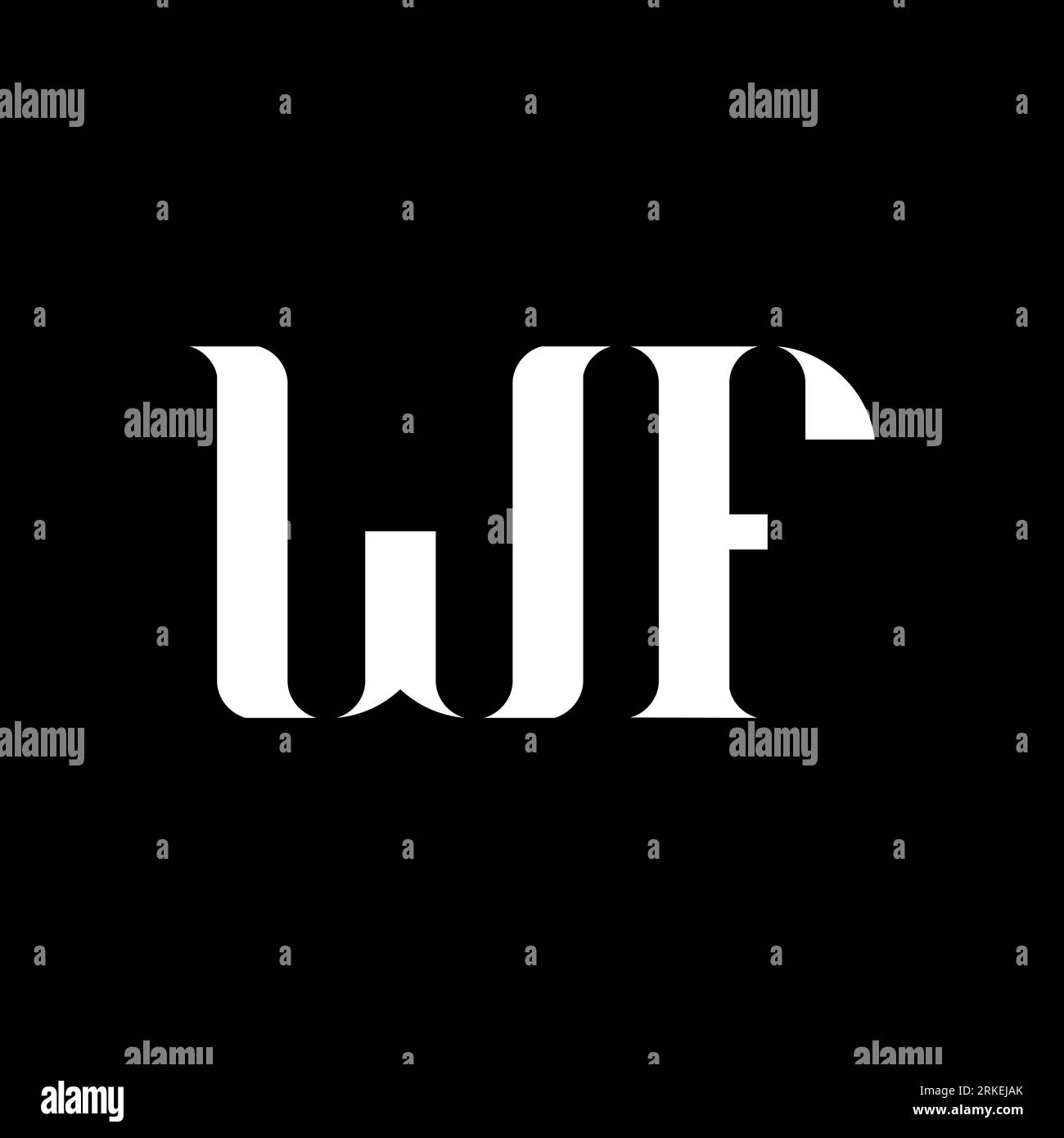 WF W F letter logo design. Initial letter WF linked circle uppercase ... WF W F letter logo design. Initial letter WF linked circle uppercase ...