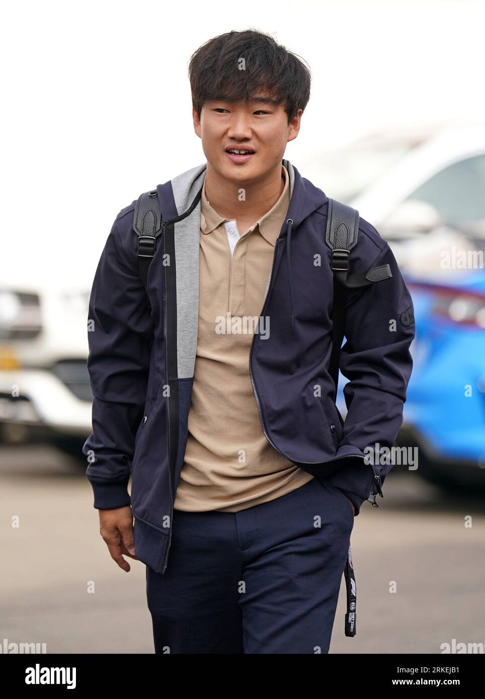 AlphaTauri's Yuki Tsunoda arrives for practice ahead of the Netherlands ...
