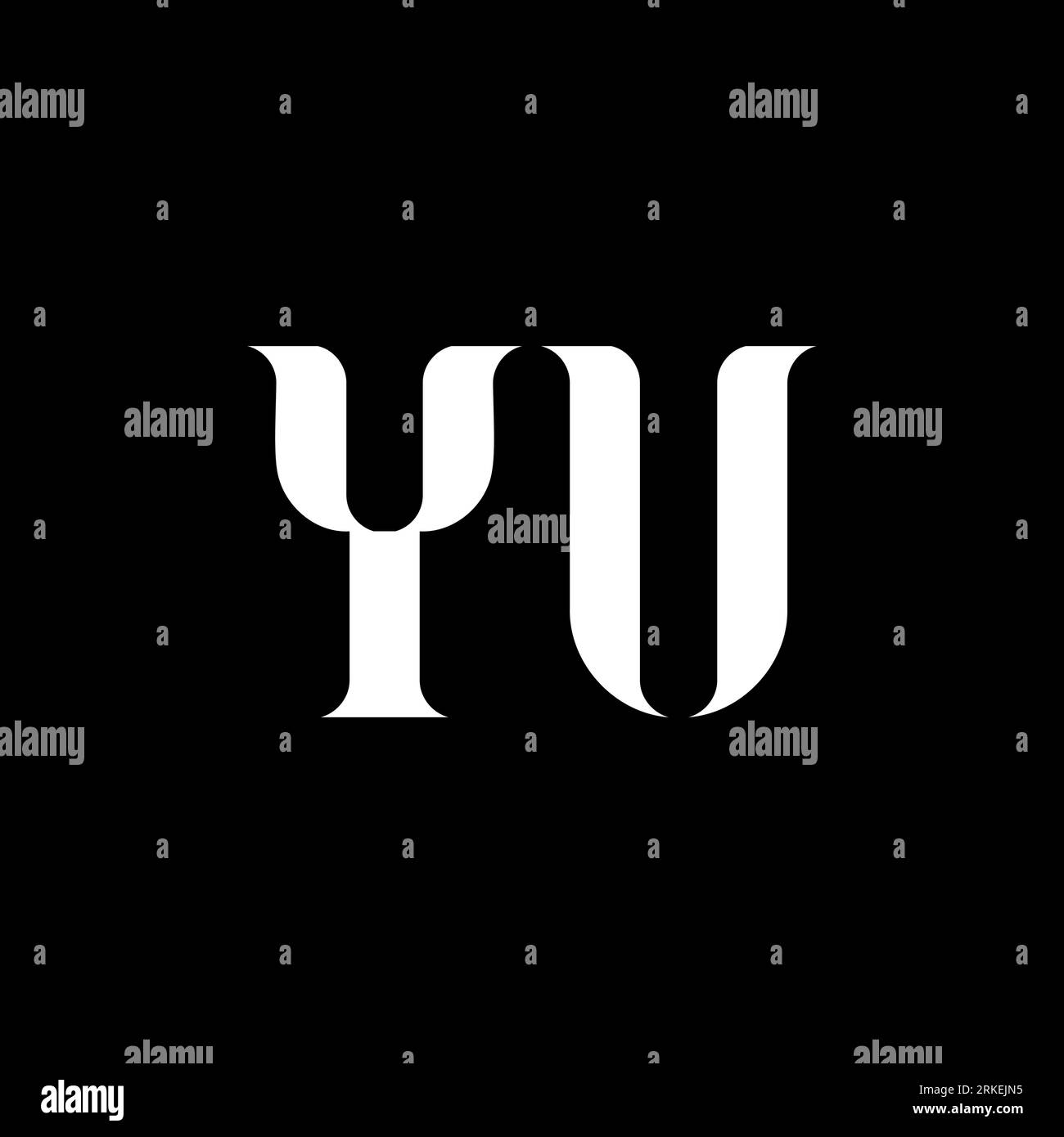 YU Y U letter logo design. Initial letter YU uppercase monogram logo ...