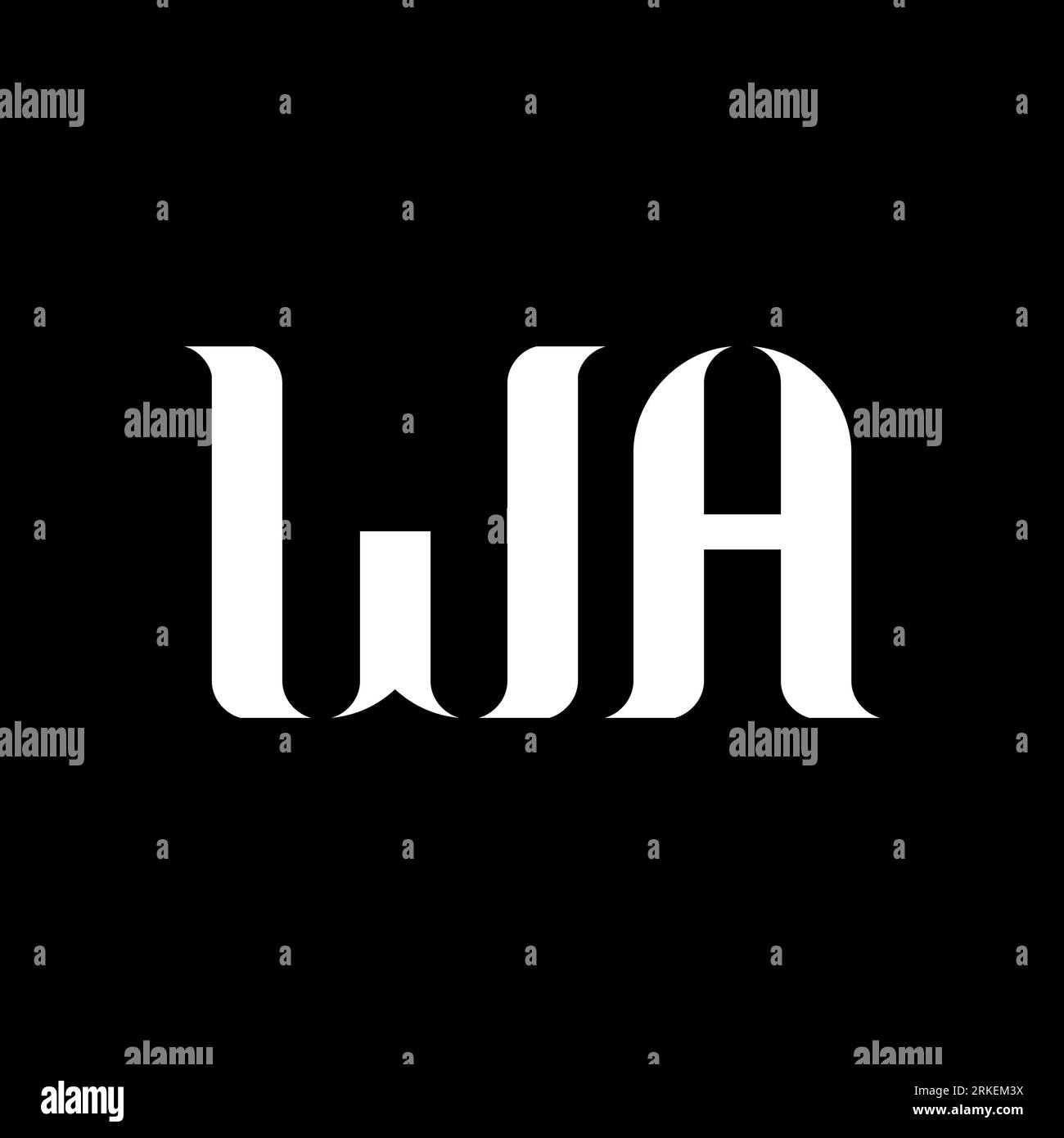 Wa logo Black and White Stock Photos & Images - Alamy