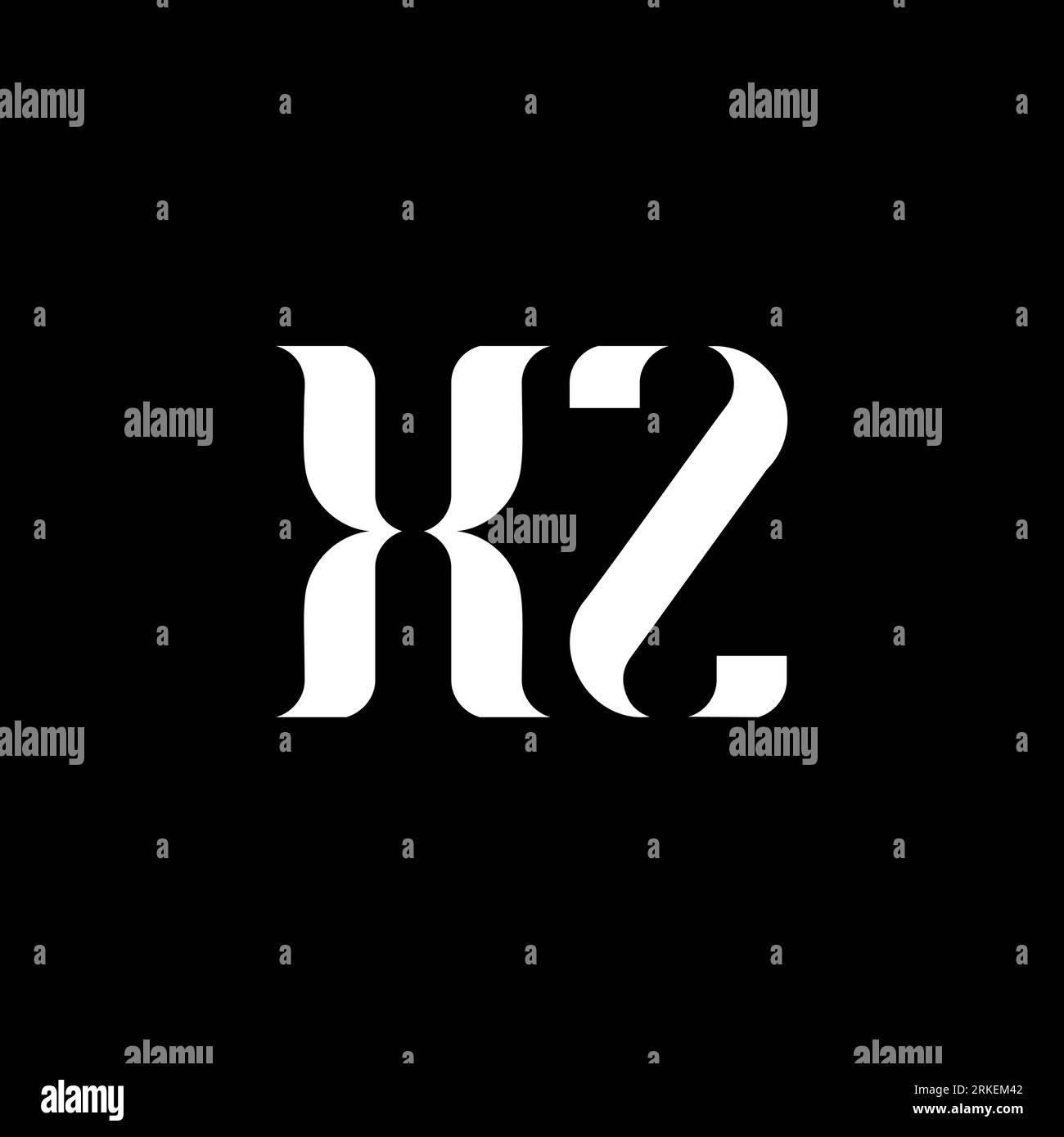 XZ X Z letter logo design. Initial letter XZ uppercase monogram logo ...