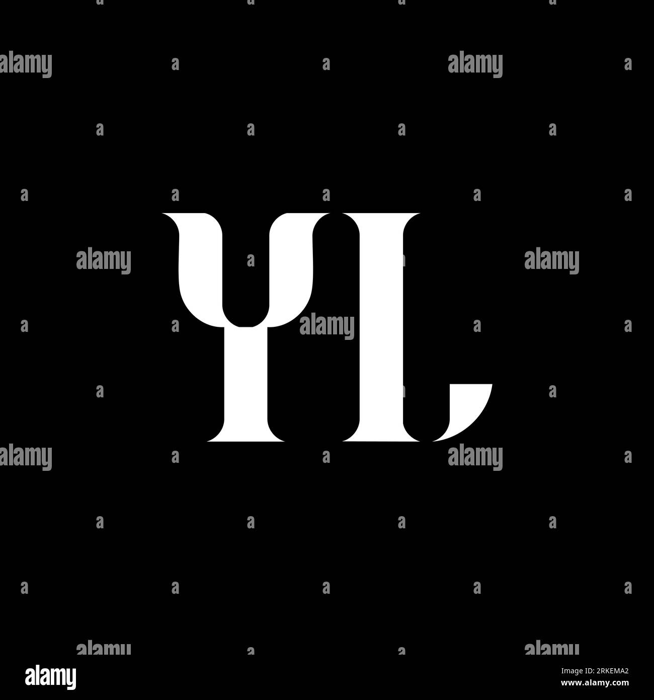 YL Y L letter logo design. Initial letter YL uppercase monogram logo ...