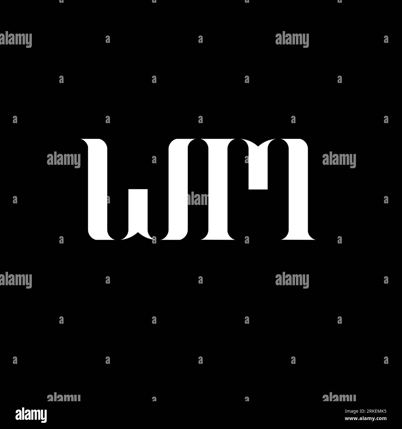 WM W M letter logo design. Initial letter WM linked circle uppercase ... WM W M letter logo design. Initial letter WM linked circle uppercase ...