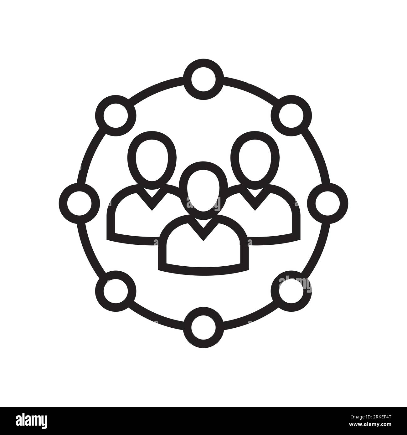 People icon vector isolated on a white background Stock Vector Image ...