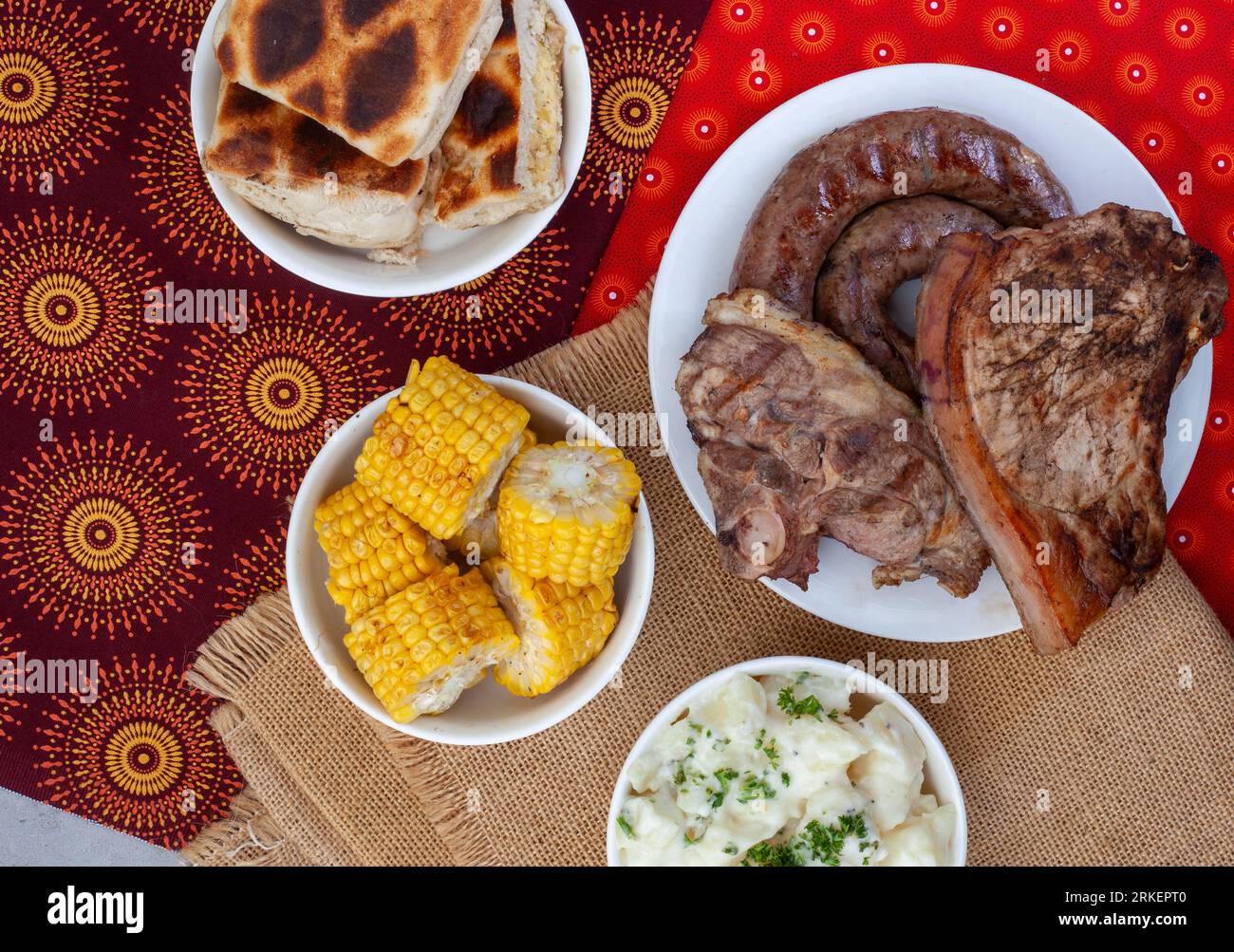 South African Braai Day or Heritage Day. Celebrating traditional braai ...