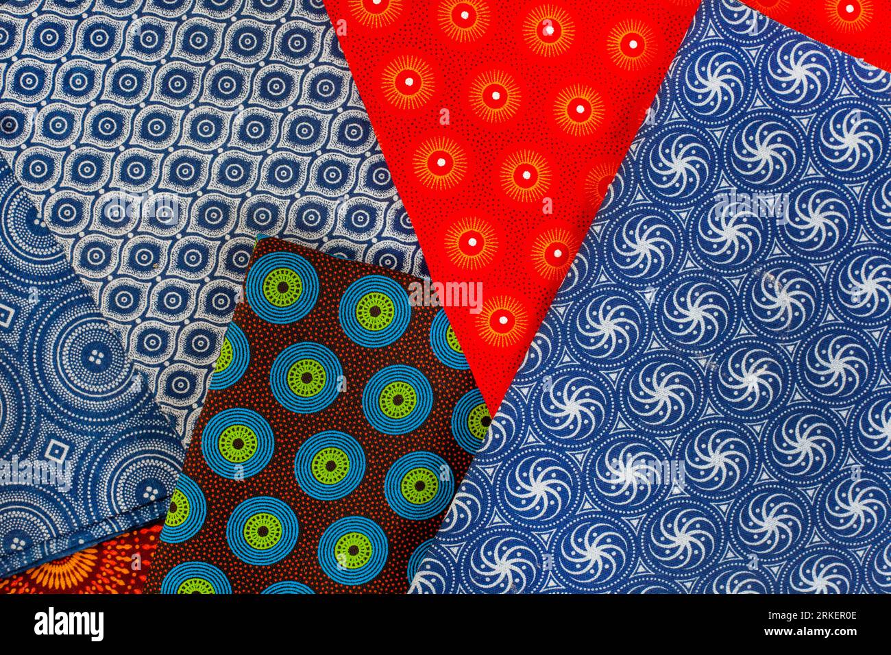 Colorful South African Iconic printed fabric known as Shwe Shwe Stock Photo - Alamy