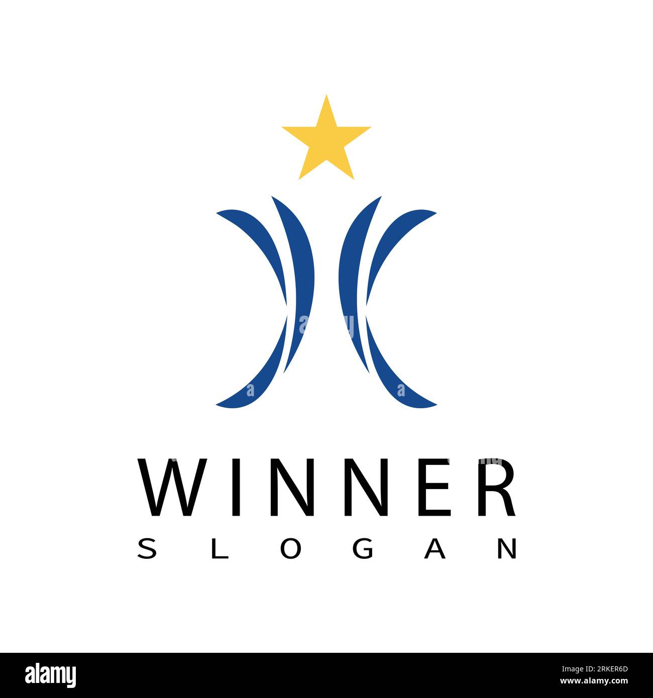 Winner Trophy Logo Template, Leadership And Competition Award Icon ...