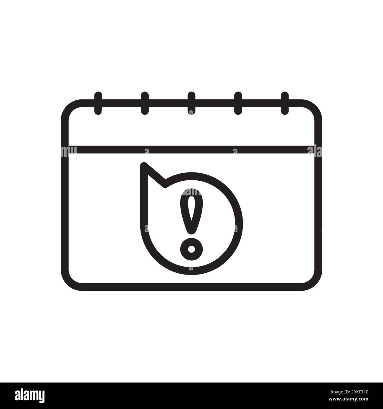 Event calendar notification vector Cut Out Stock Images & Pictures - Alamy