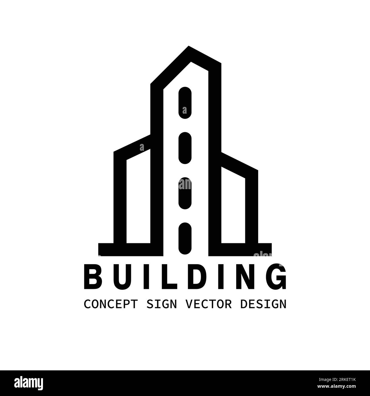 Building logo vector design Stock Vector Images - Alamy