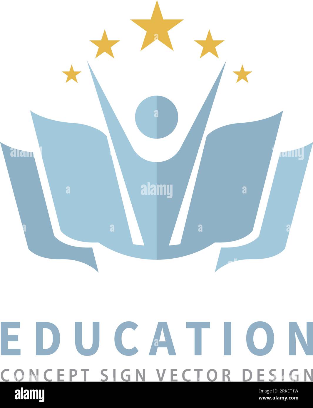 Education badge logo design. University high school emblem ...