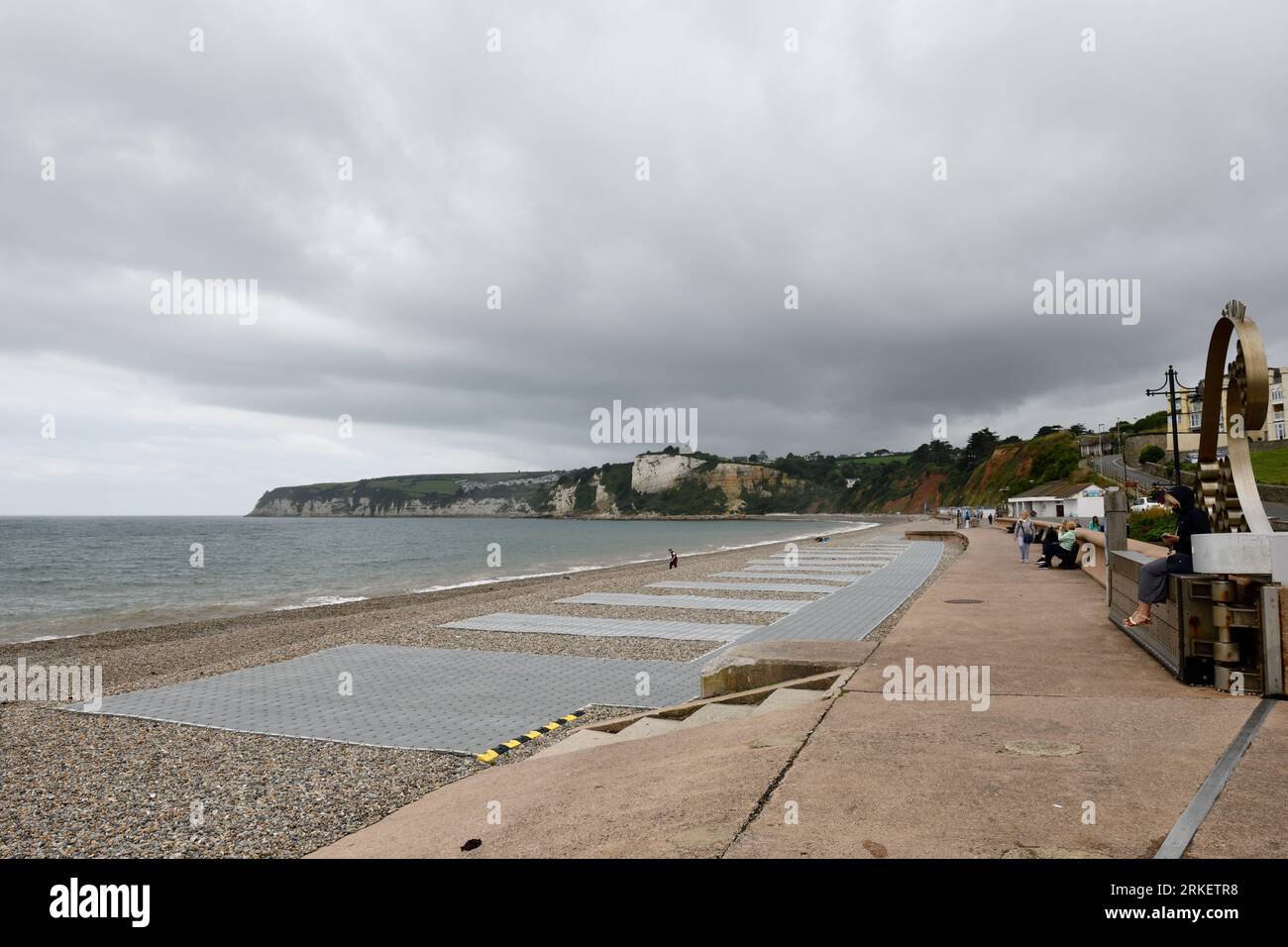 Seaton Beach in the Summer of 2023 Devon England uk Stock Photo - Alamy
