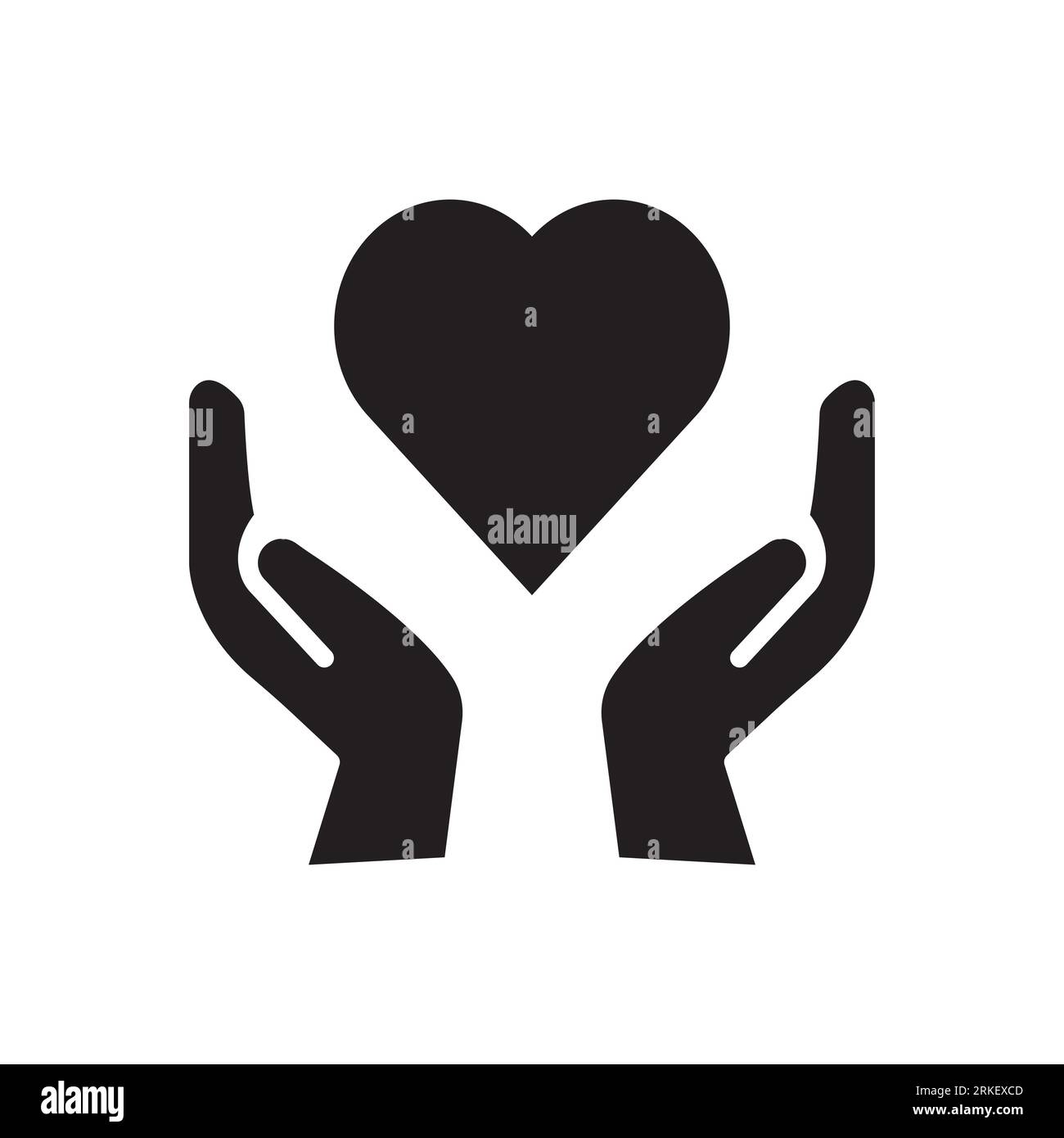 Couple hold hand support Stock Vector Images - Alamy
