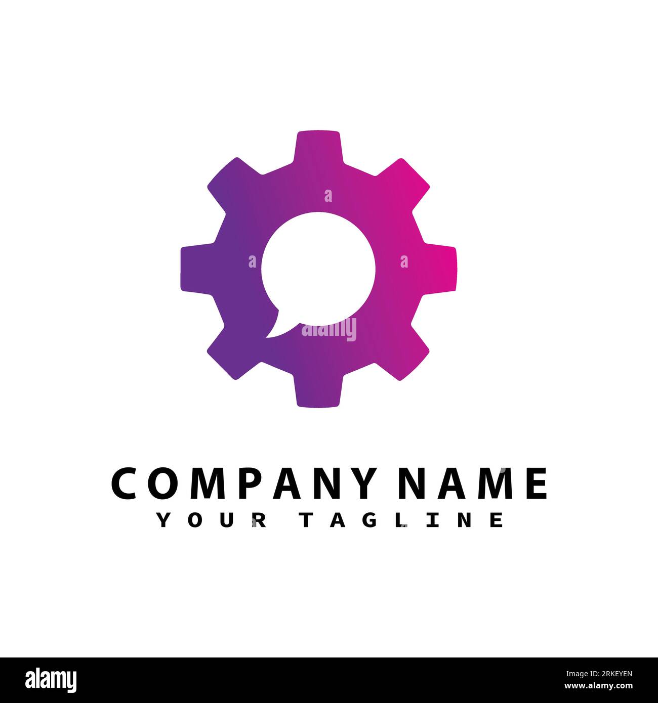 Setting logo design vector sign template Stock Vector Image & Art - Alamy