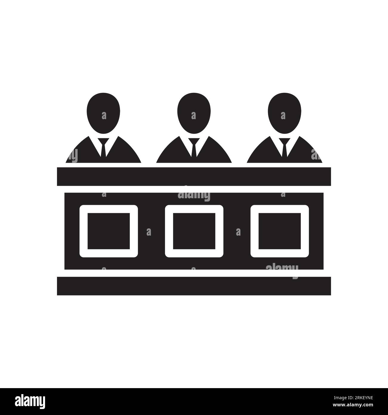 Juror hearing Stock Vector Images - Alamy