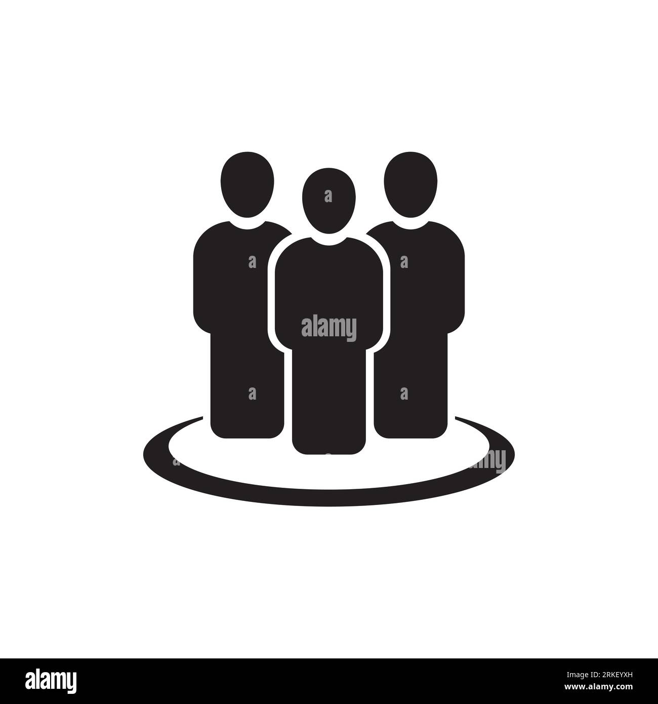 People icon vector isolated on a white background Stock Vector Image ...