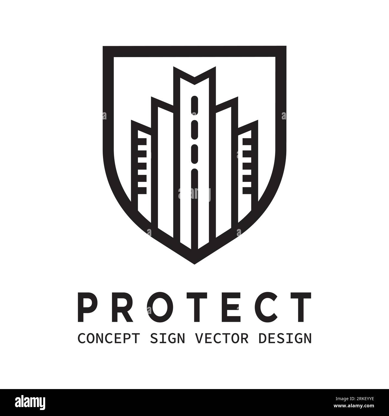 Guard shield business concept logo. Protection security icon sign ...