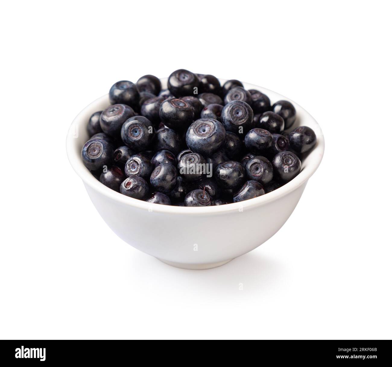 Blueberries in blue plate hi-res stock photography and images - Alamy