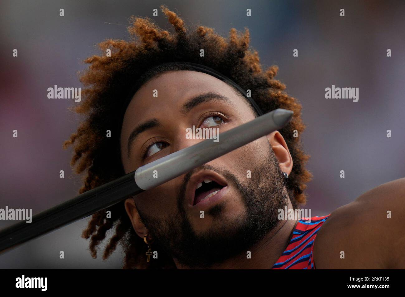 Curtis Thompson, of the United States, makes an attempt in the Men's ...