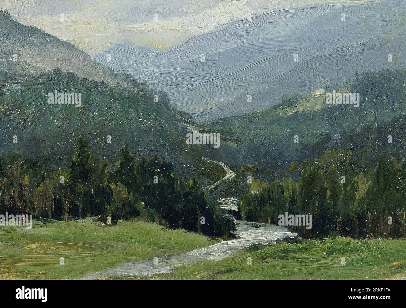 Erzgebirge (aus der Mappe „16 Ansichten tschechischer Landschaften ...