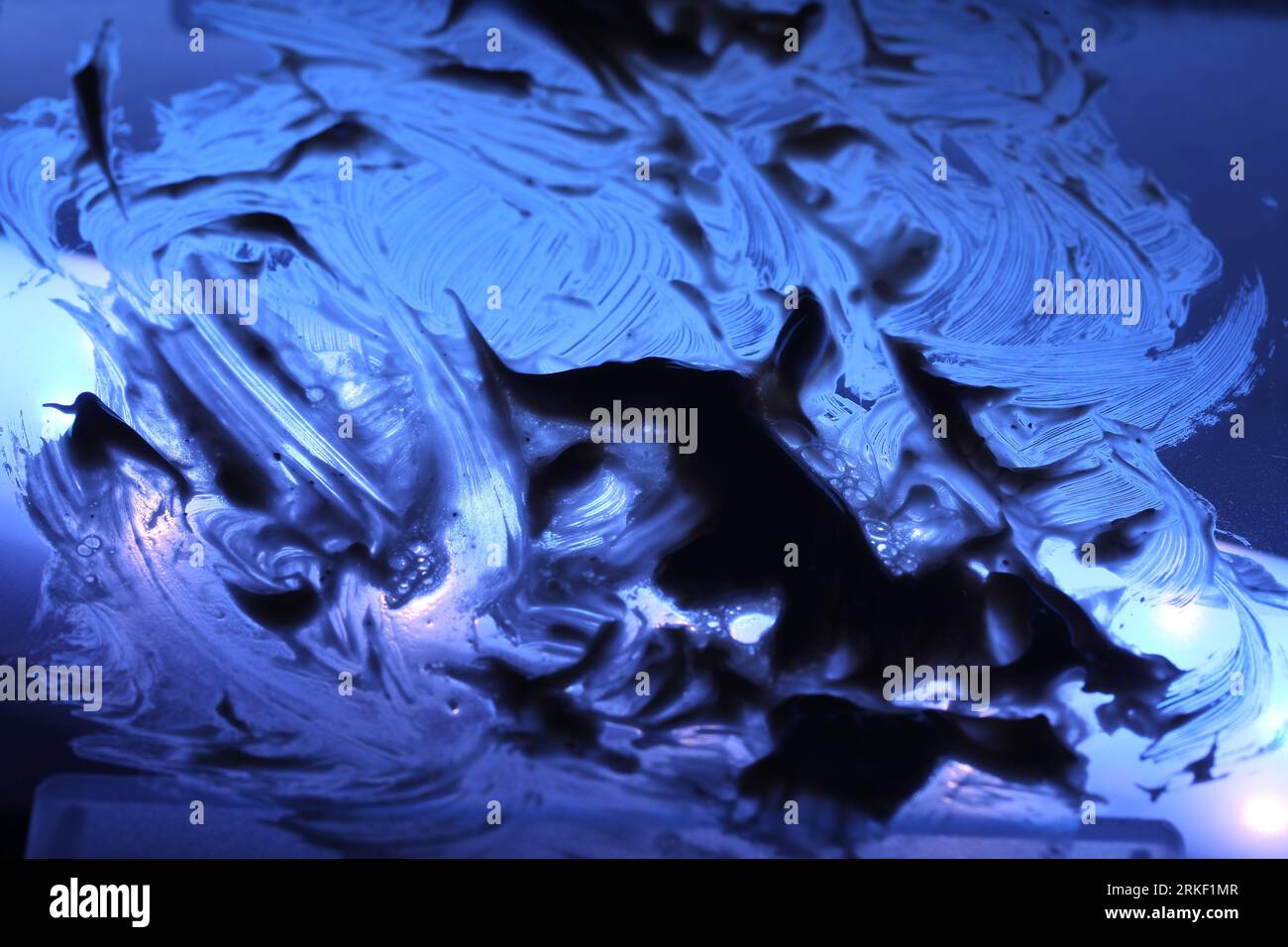 Abstract Art work on Color Glass Stock Photo - Alamy