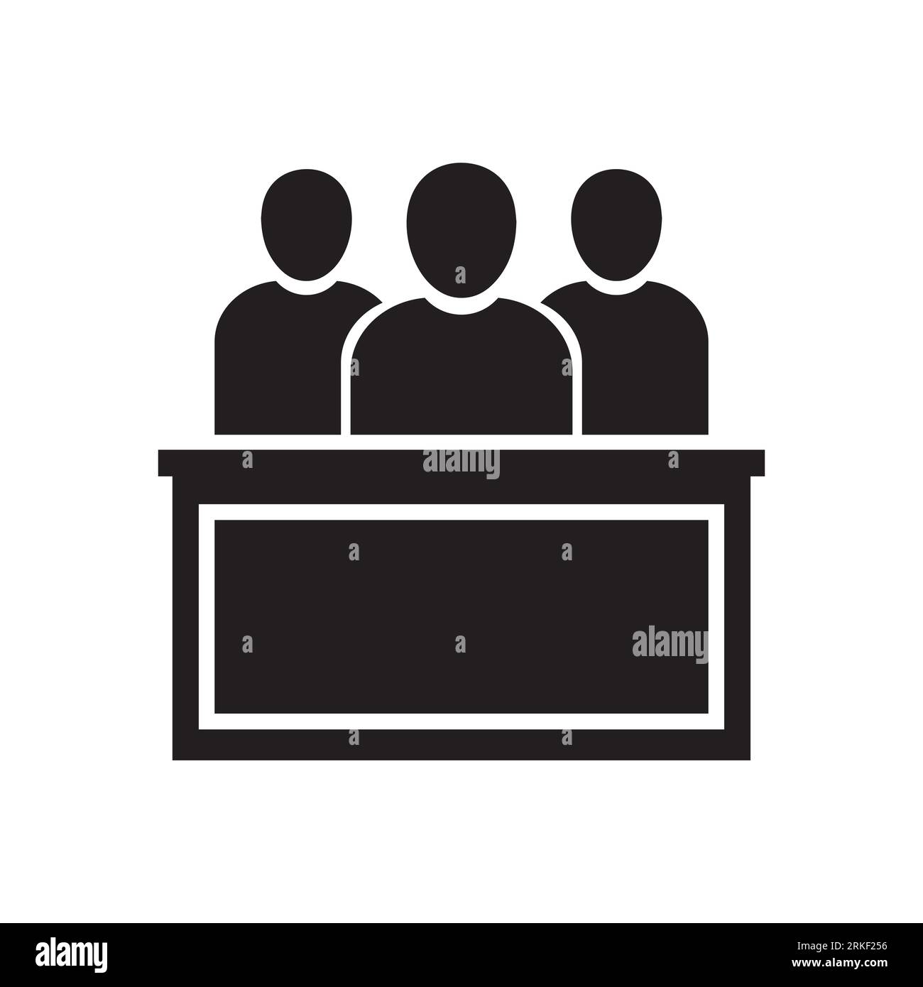 Jury icon isolated on white background. Vector illustration Stock ...