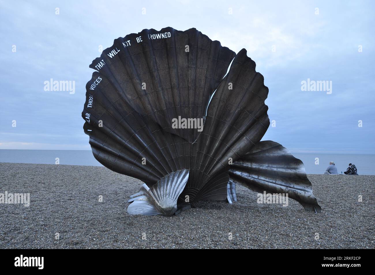 Maggie Hambling's Scallop sculpture on Aldeburgh beach, Suffolk ...