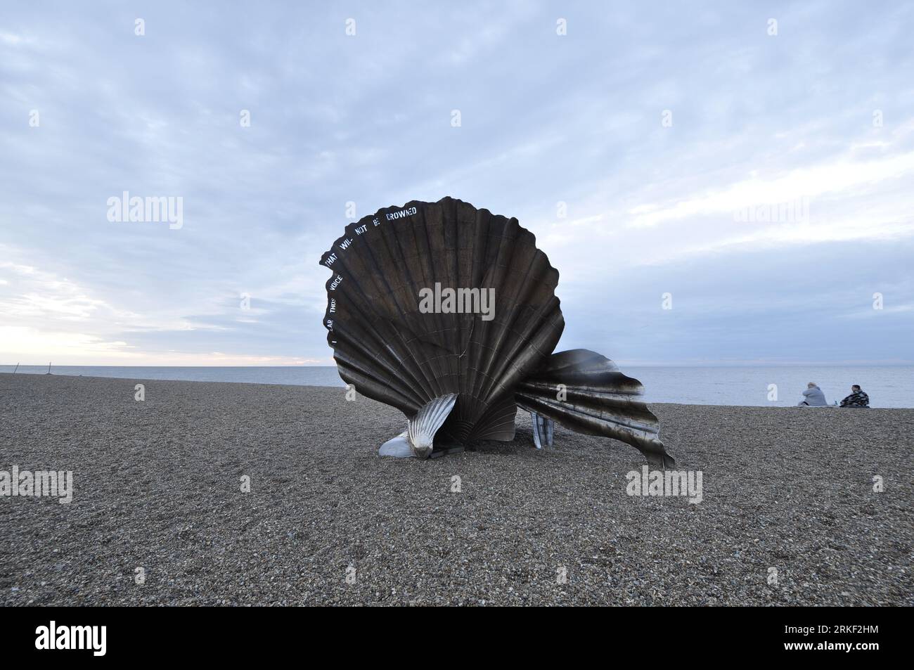 Maggie Hambling's Scallop sculpture on Aldeburgh beach, Suffolk ...