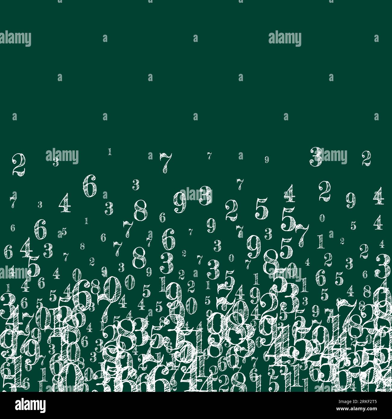 Falling numbers. Math study concept with flying digits. Back to school ...