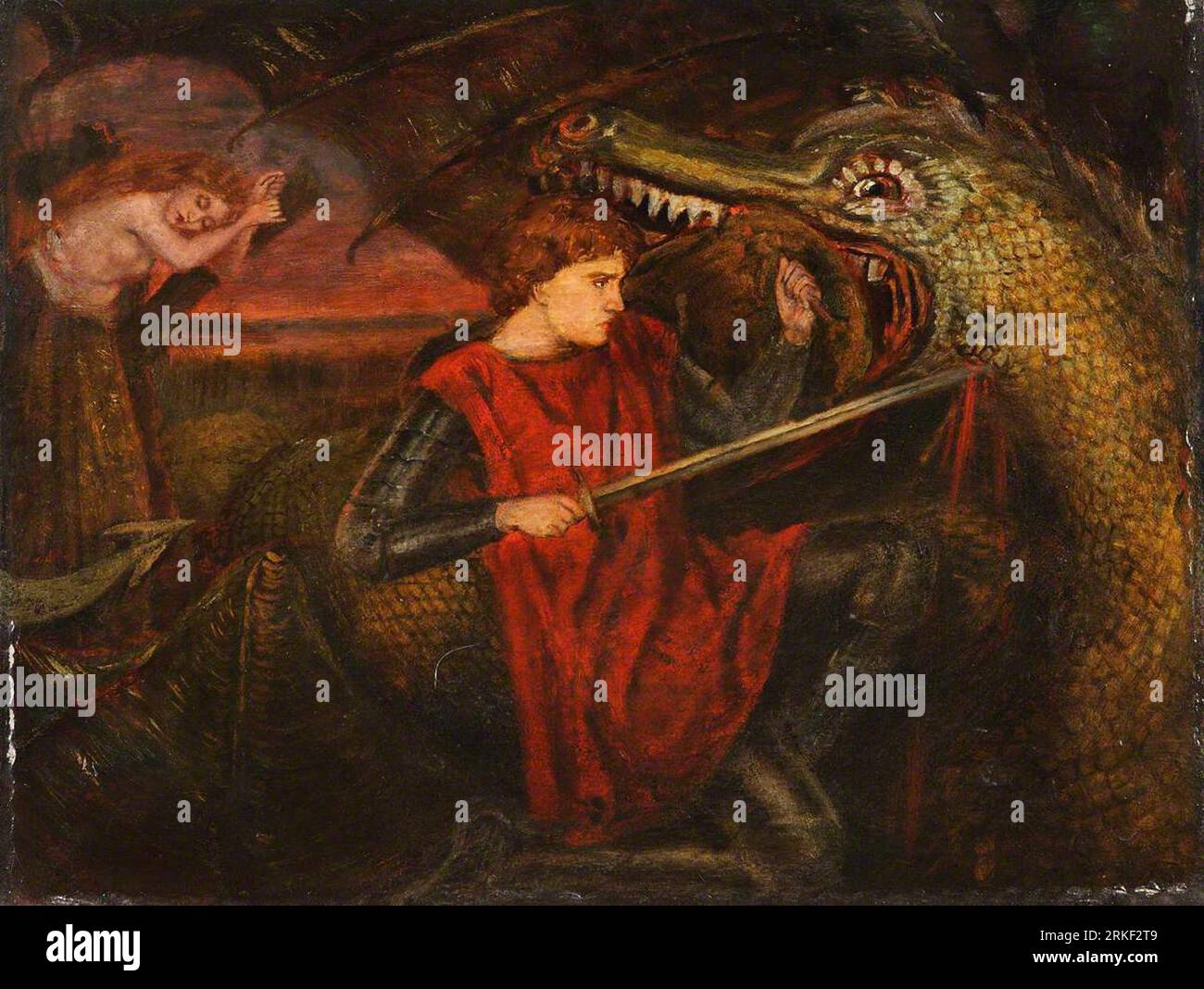 The Theodore Watts-Dunton Cabinet: Saint George and the Dragon 1896 by ...
