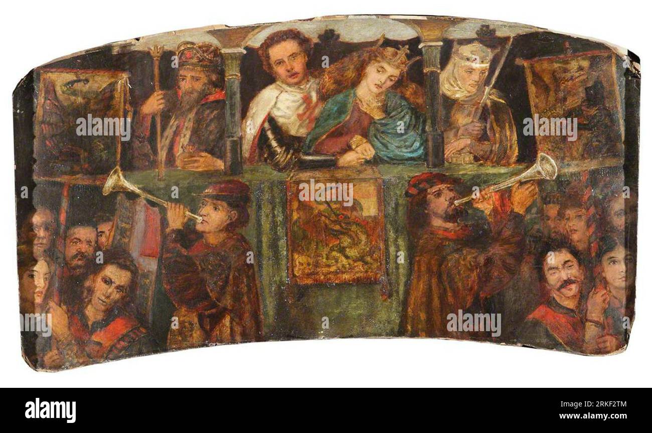 The Theodore Watts-Dunton Cabinet: The Wedding of Saint George 1896 by ...