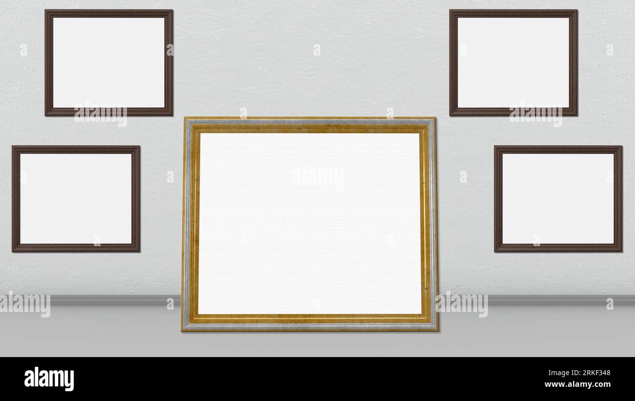 Gallery wall set of nine frames hi-res stock photography and images - Alamy