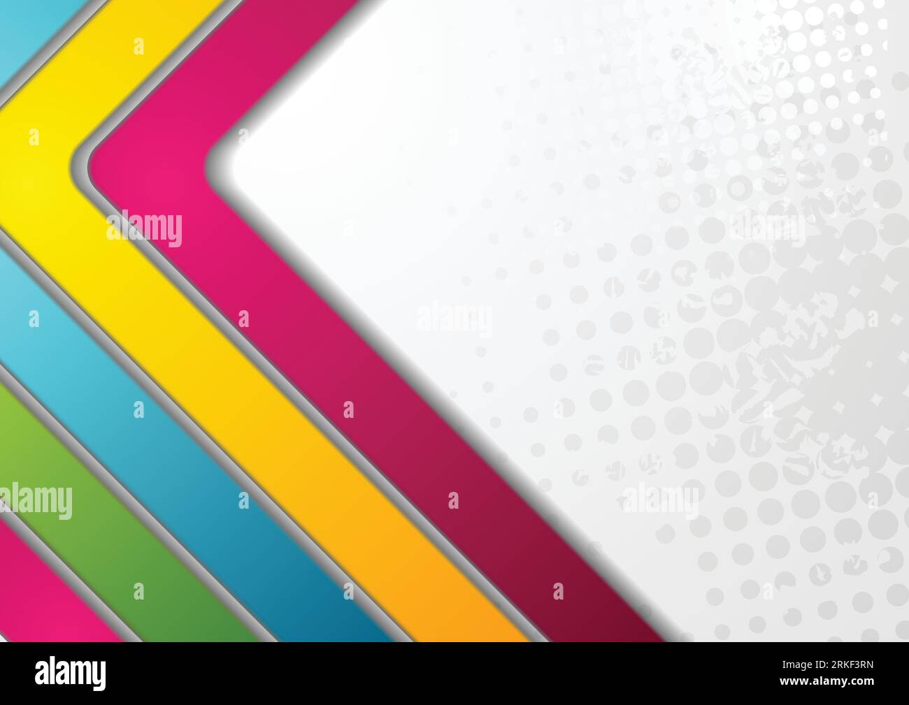 Colorful abstract stripes on grey grunge background. Vector corporate ...