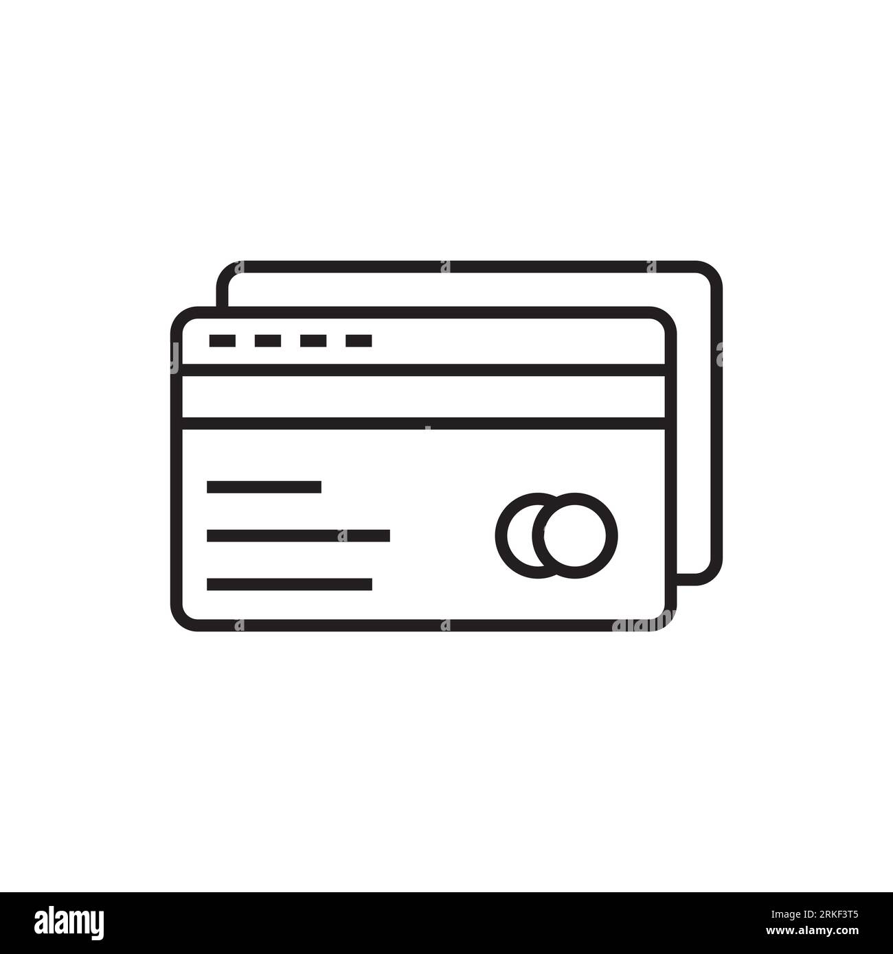 Debit payment icon in linear, outline icon Stock Vector Image & Art - Alamy