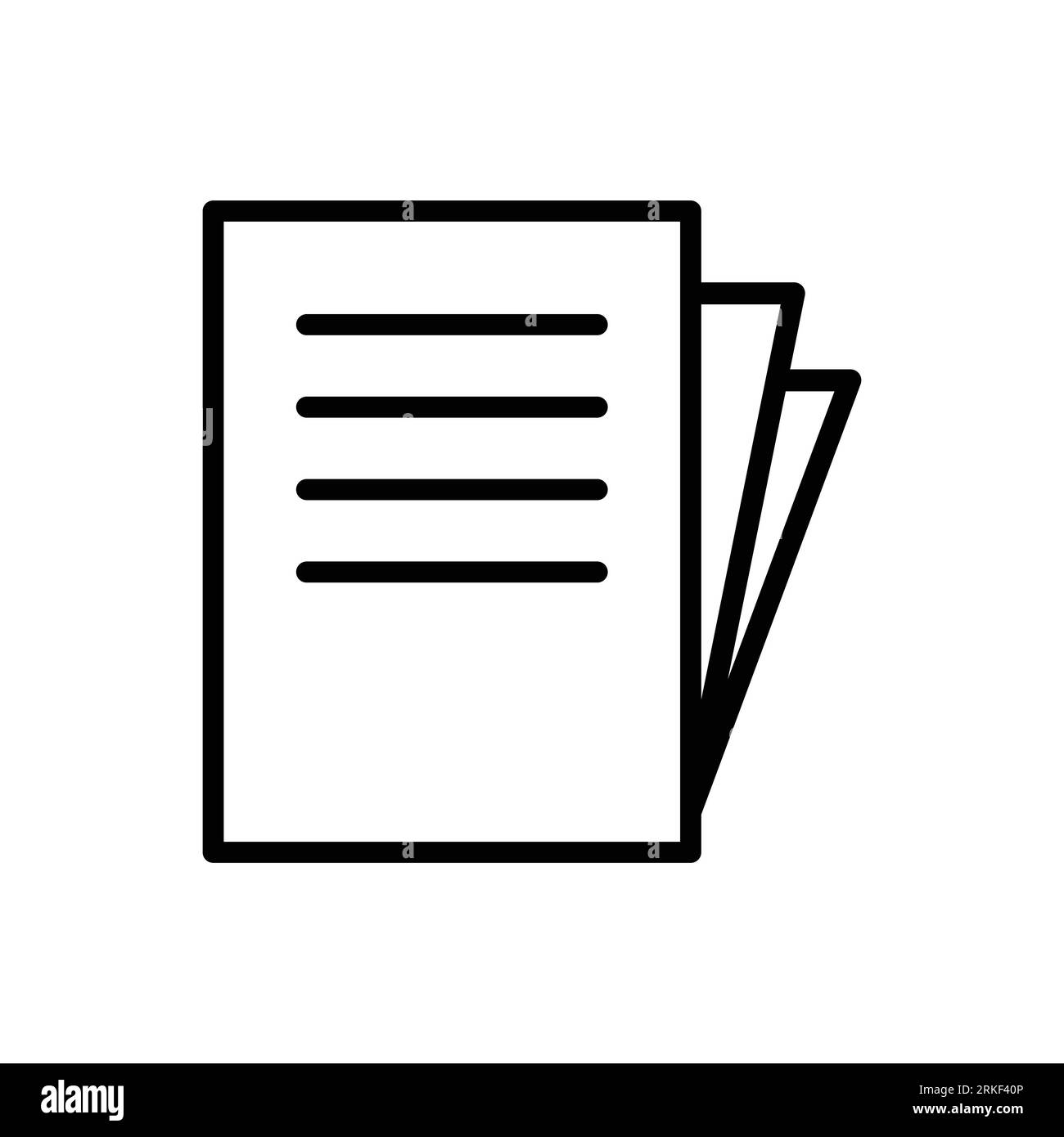 Paper icon vector illustration logo template for many purpose. Isolated ...