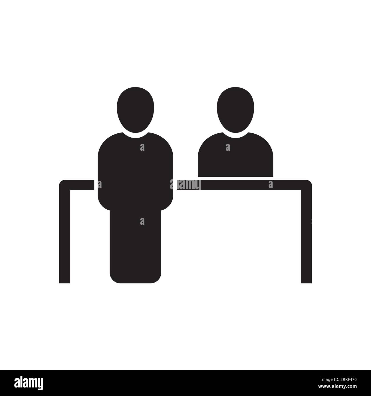 Customer service desk icon simple design Stock Vector Image & Art - Alamy