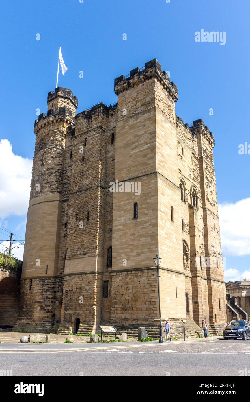 12th century Newcastle Castle, The Black Gate, Newcastle upon Tyne ...