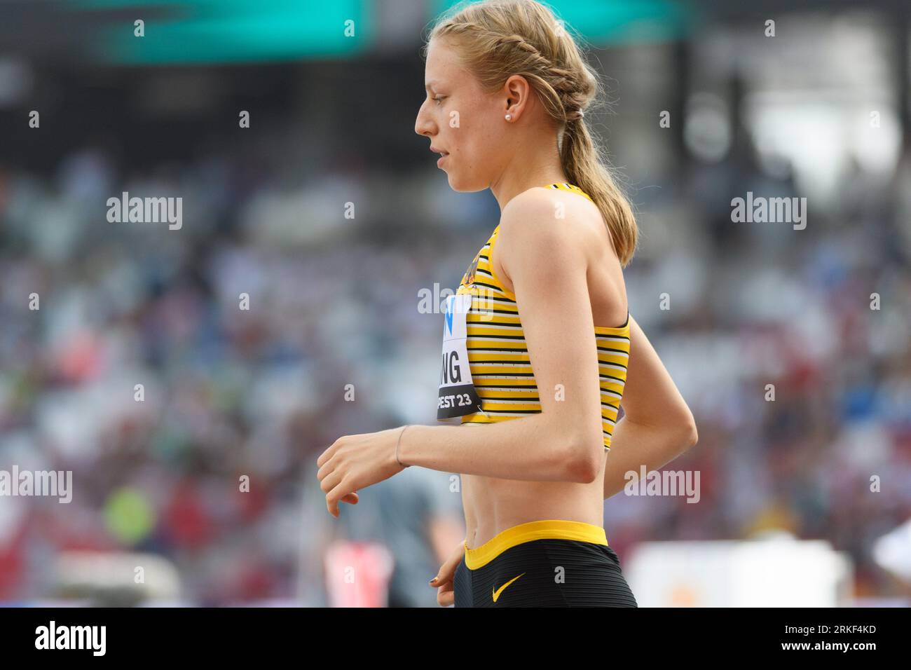 August 25, 2023: Johanna Goering (Germany) during the high jump ...
