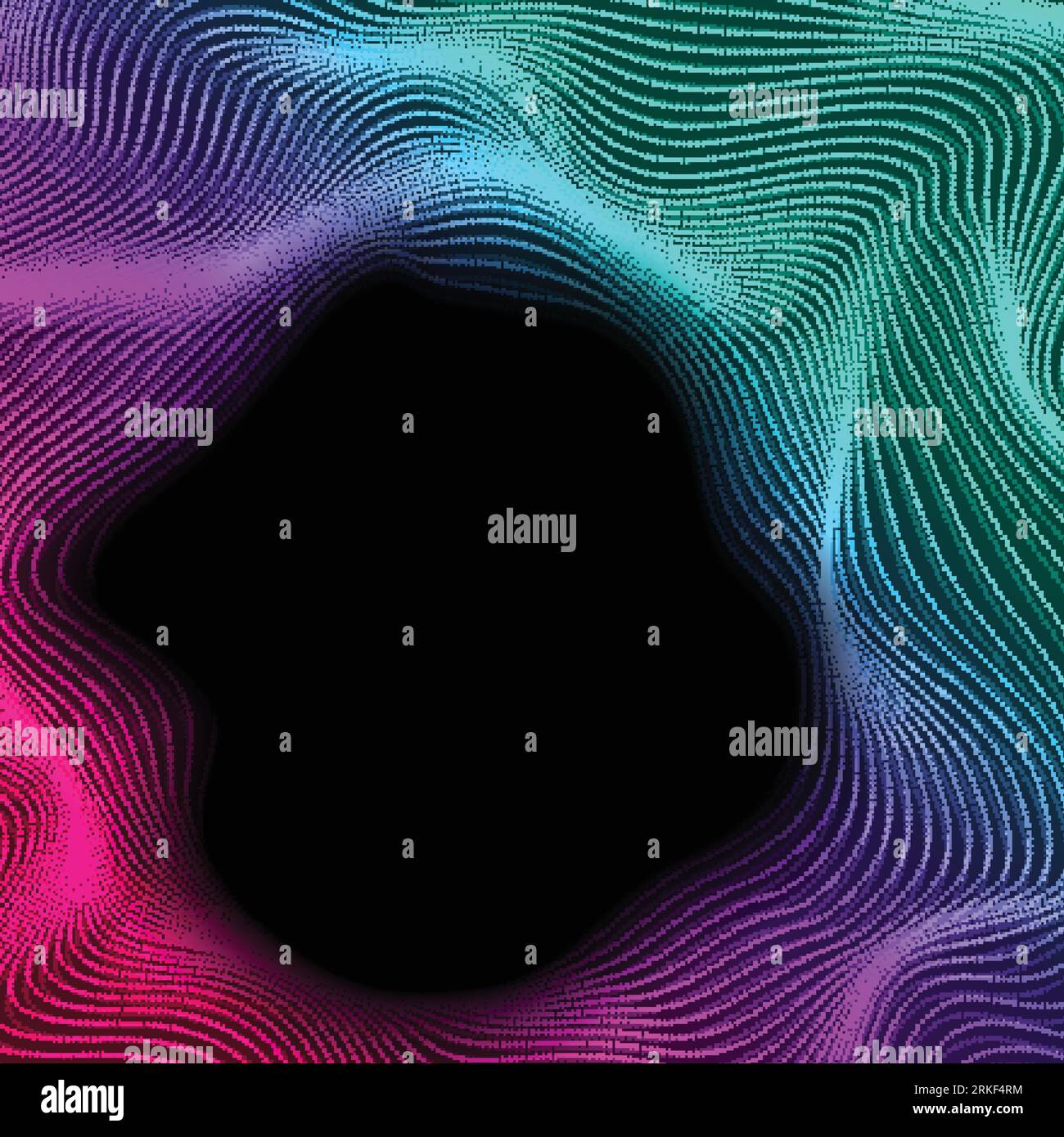 Abstract Tech Futuristic Wavy Dotted Lines Background Vector Design Stock Vector Image And Art