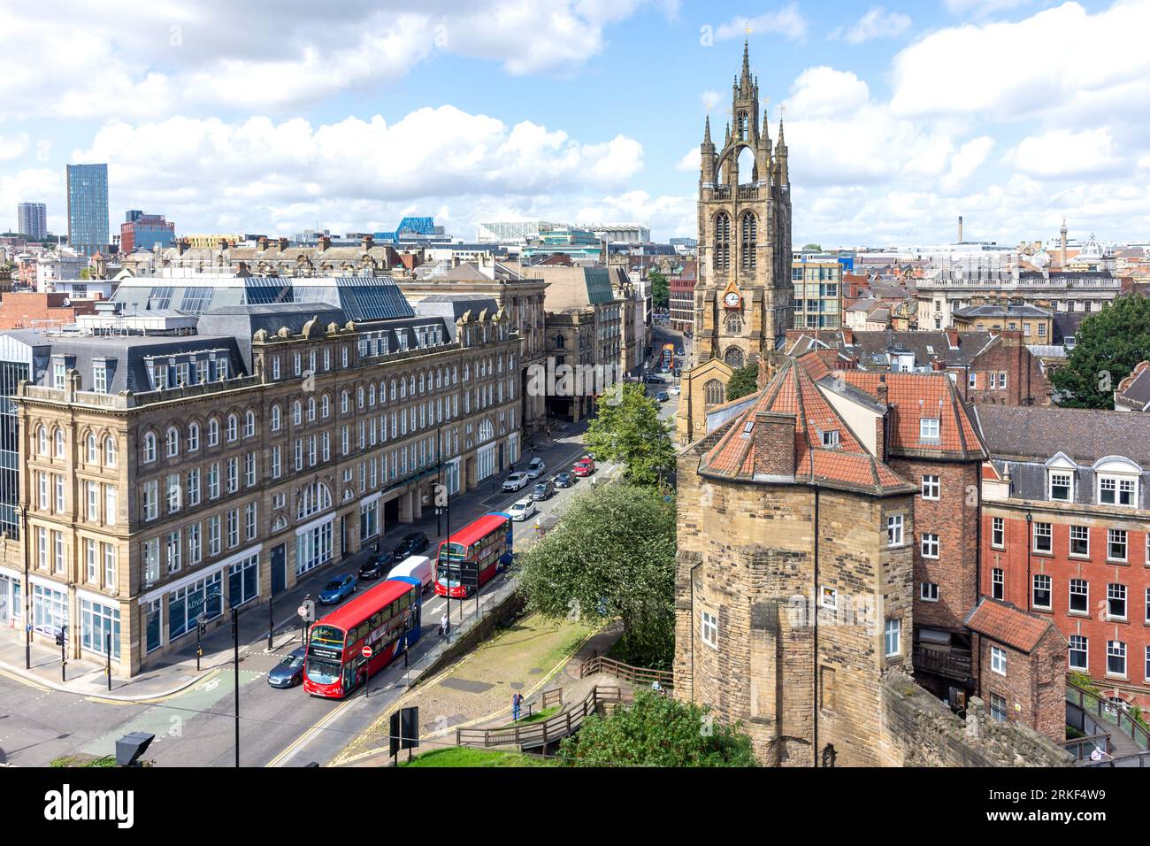 The Cathedral and Old Gateway from Newcastle Castle, The Black Gate ...