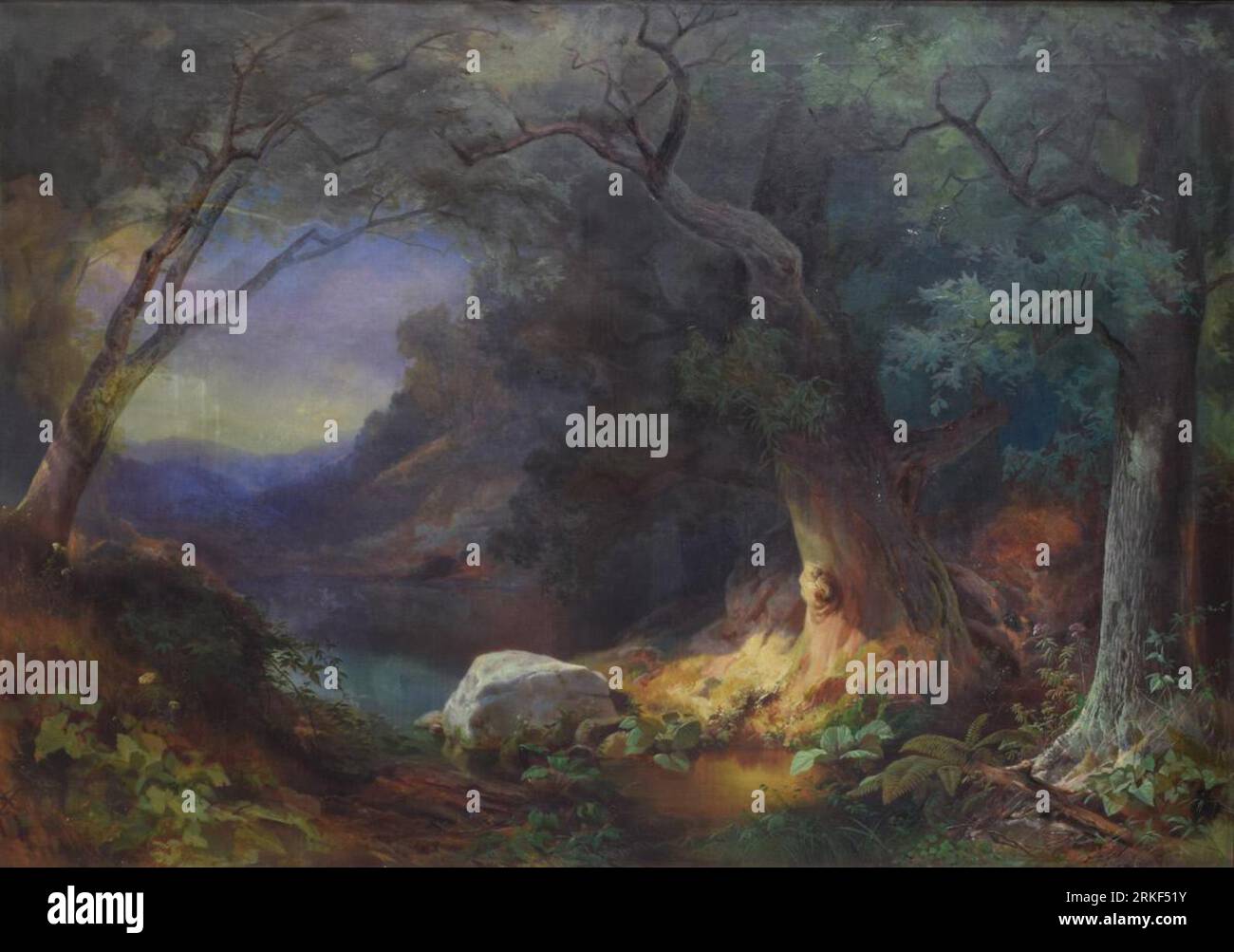 Landscape 1864 by Francis Devlan Stock Photo - Alamy