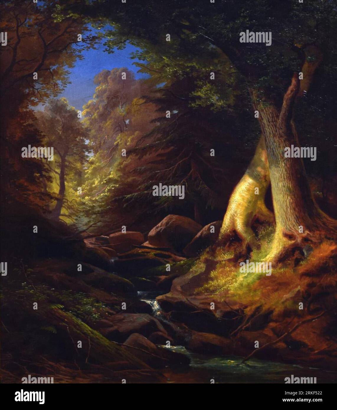 Landscape Study 1864 by Francis Devlan Stock Photo - Alamy