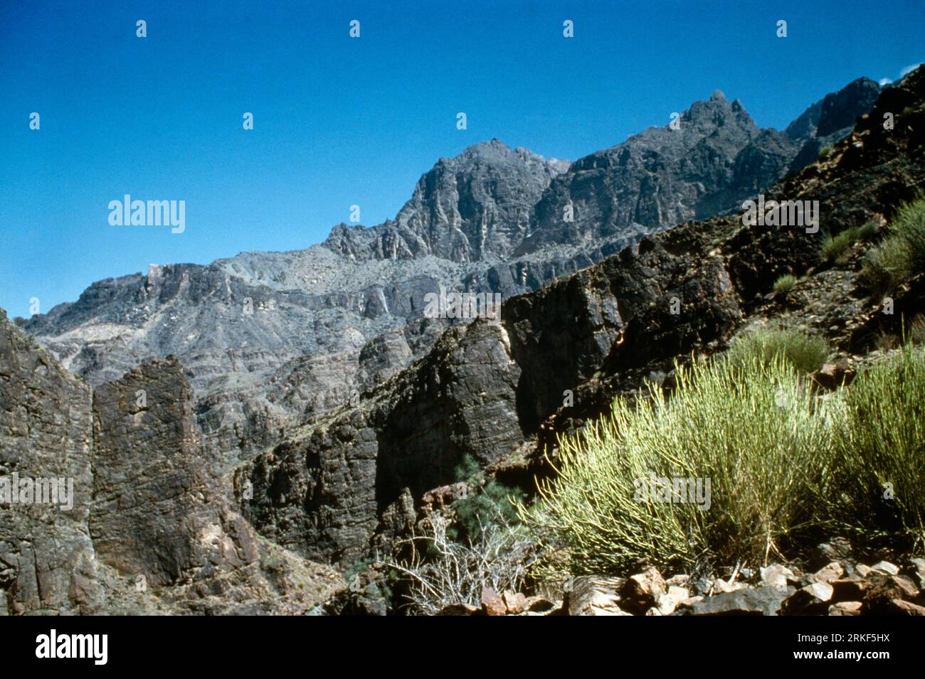 Jebel Akhdar Oman Hajar Mountain Range Stock Photo - Alamy