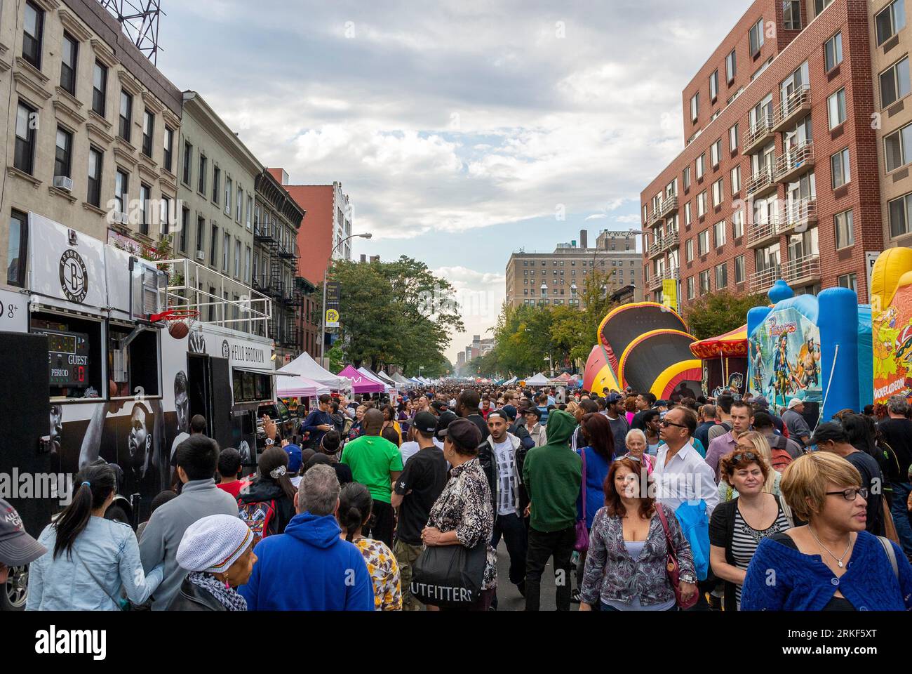 New York City, NY, Large Crowd of People, Walking, Views of City ...