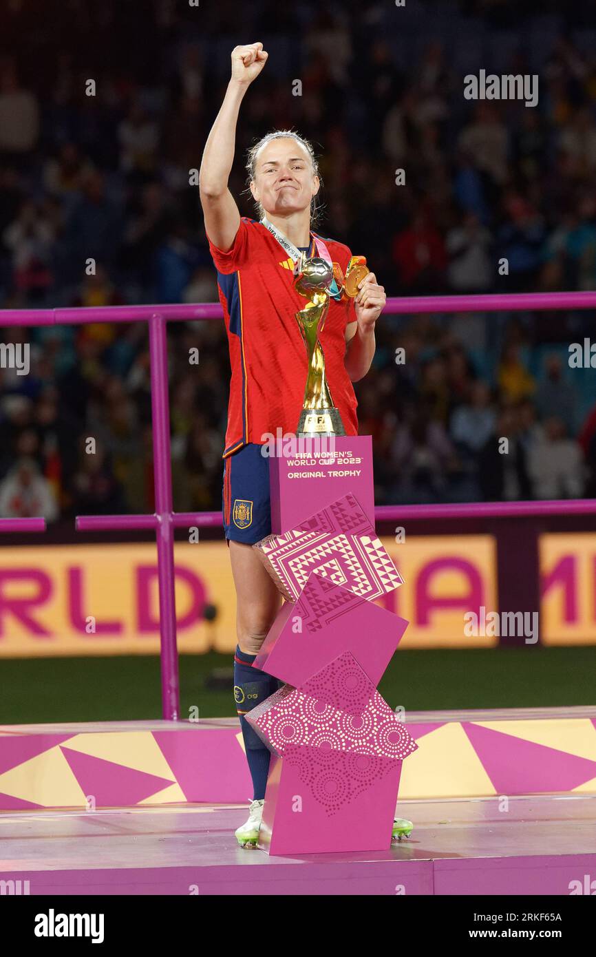 Irene Paredes of Spain celebrates in front of the FIFA Women's World ...