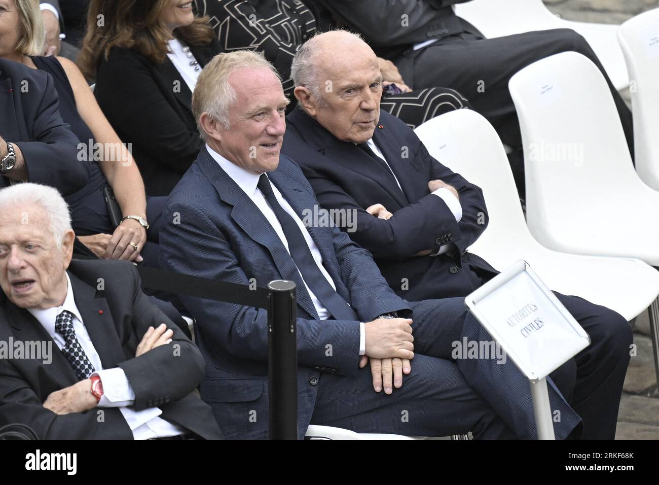 Paris, France. 25th Aug, 2023. French businessman Francois Pinault ...