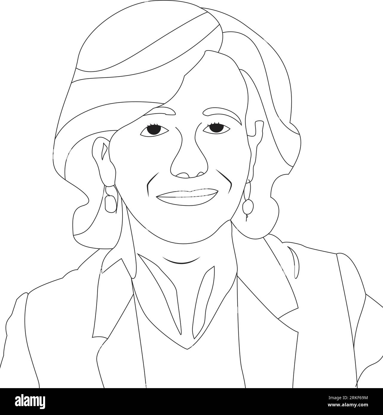 Female coloring page hi-res stock photography and images - Alamy