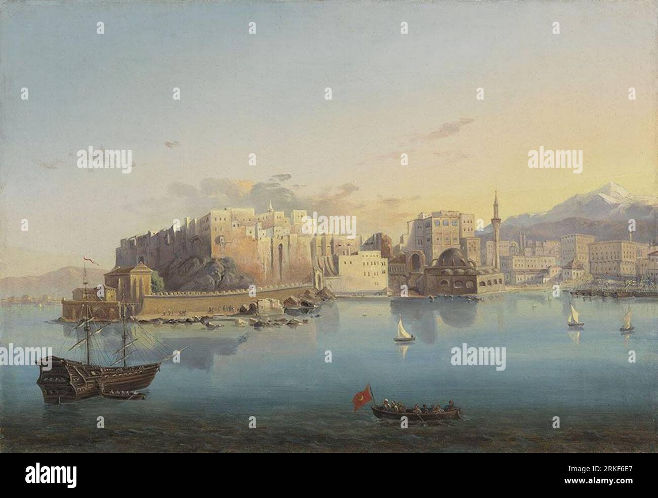 Heraklion circa 1850 by Karl Theodor von Buseck Stock Photo - Alamy